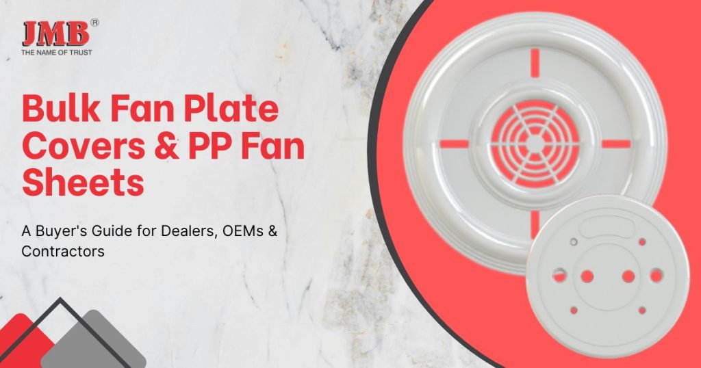 How Fan Plate Covers Improve Safety, Finish & Wiring Protection - JMB